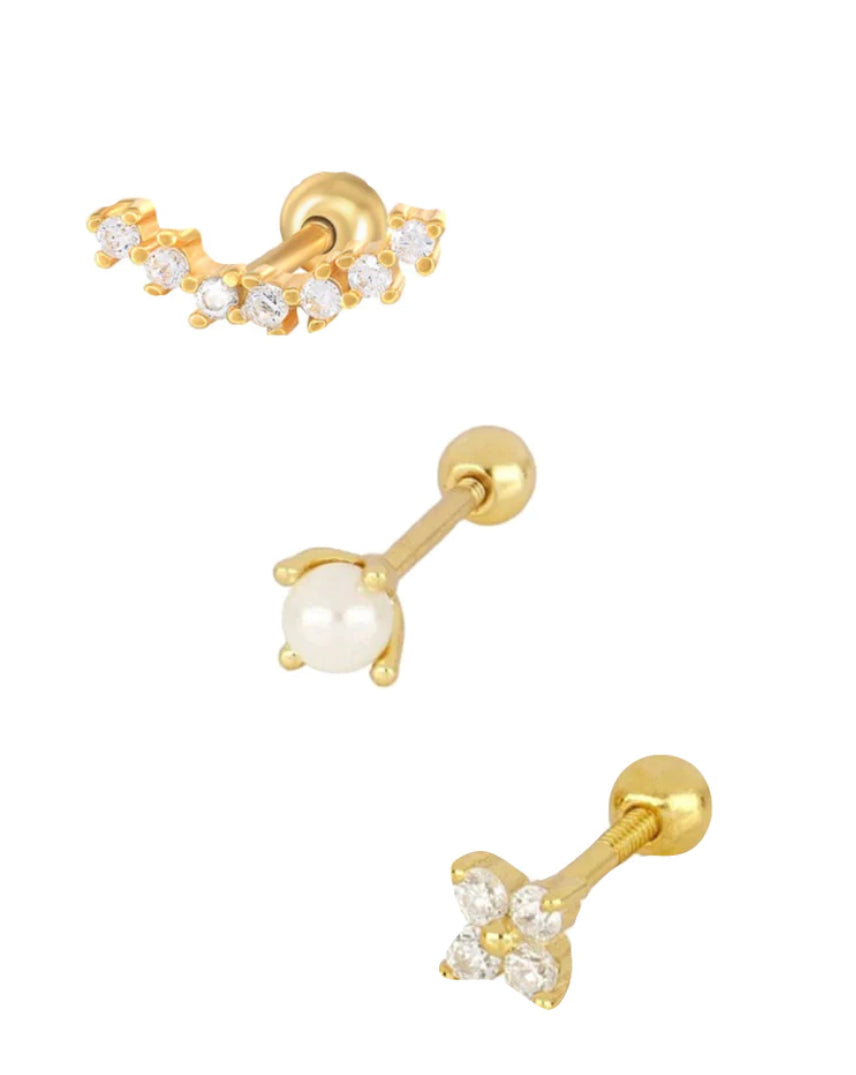 Trifecta Single Stud Earrings – LYLAS Boutique